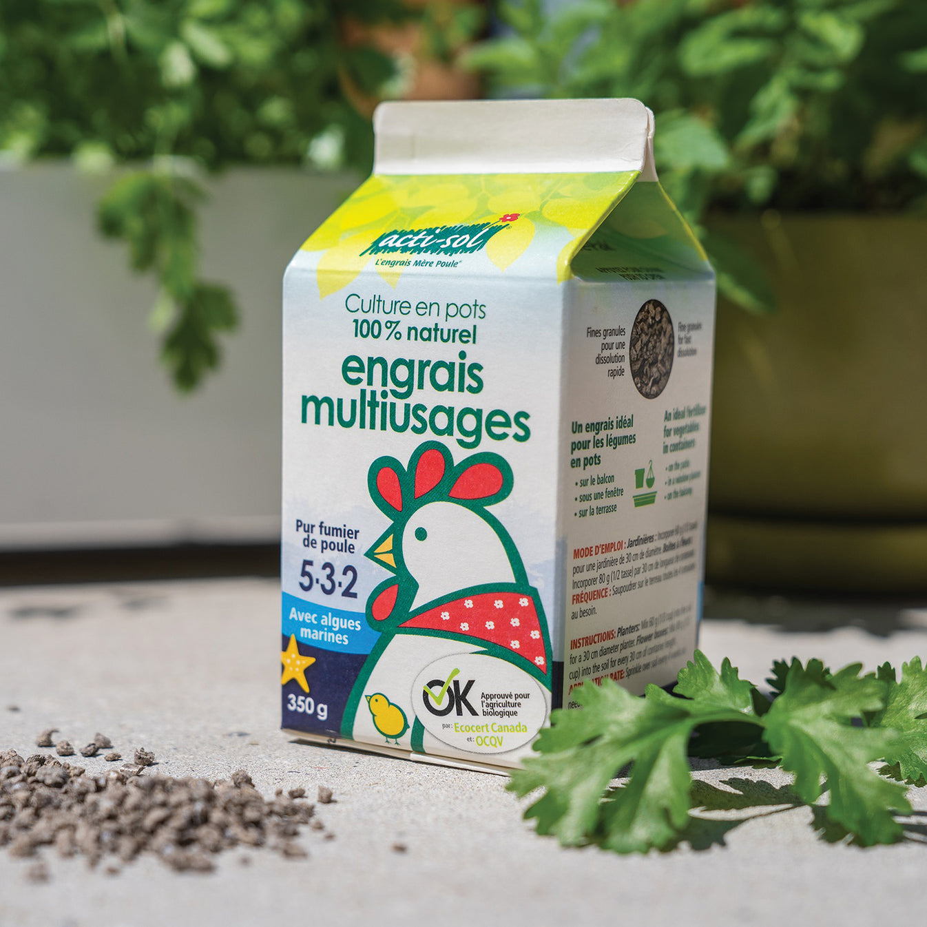 100% Natural Multi-purpose fertilizer from pur dried and granulated ch ...