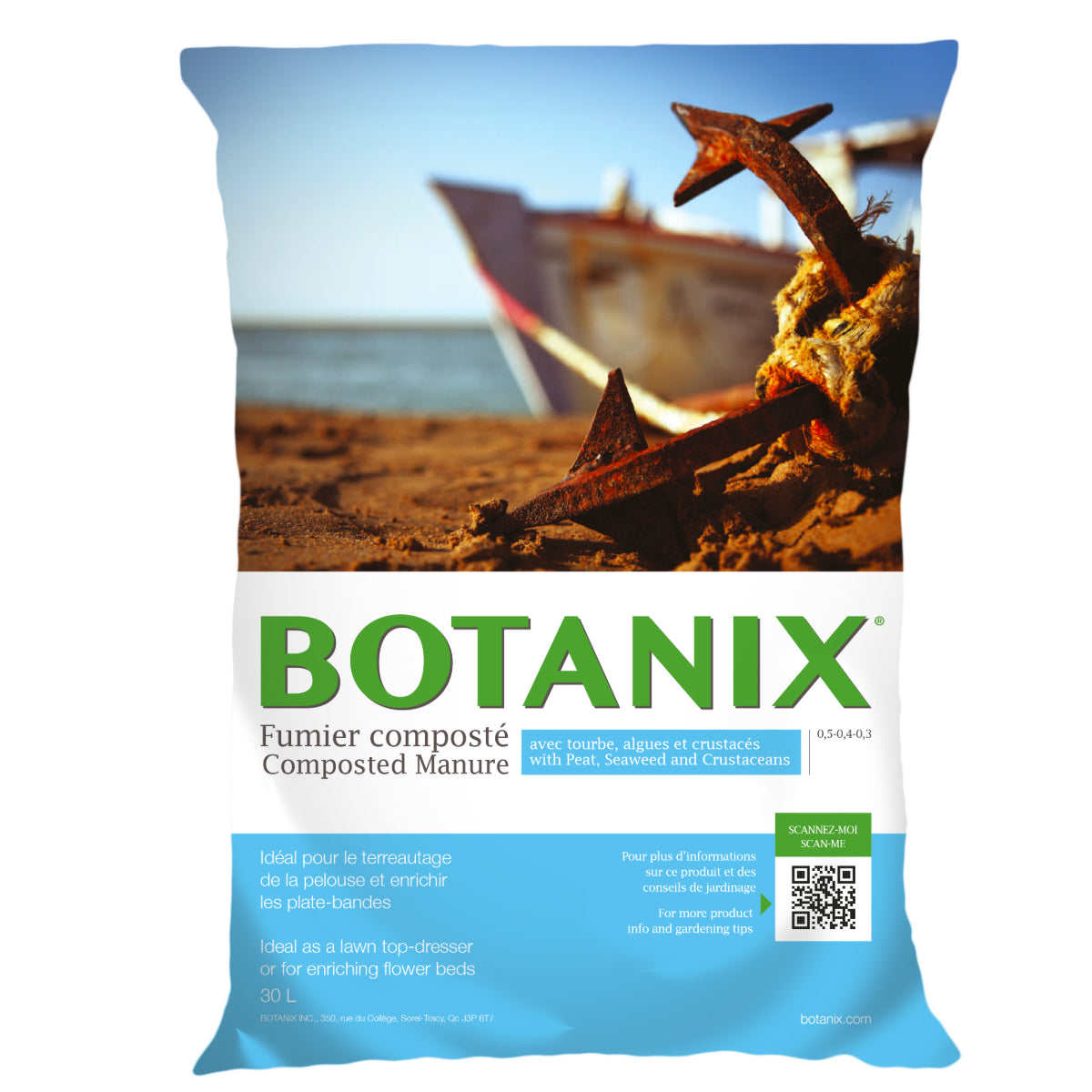 Fumier composté avec tourbe, algues et crustacés | Botanix – Jardineries Botanix