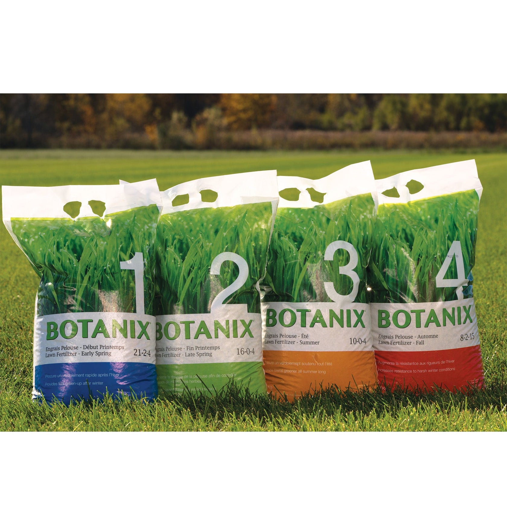 Programme Engrais Pelouse 100% Naturel 4 Étapes | Botanix Natur – Jardineries Botanix