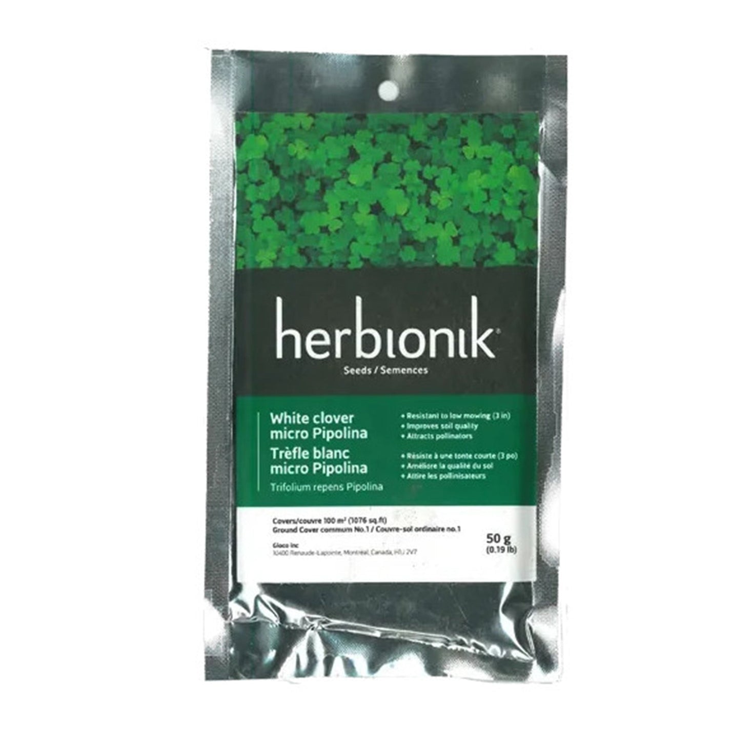 Semence de trèfle blanc Micro pipolina Herbionik – Jardineries Botanix