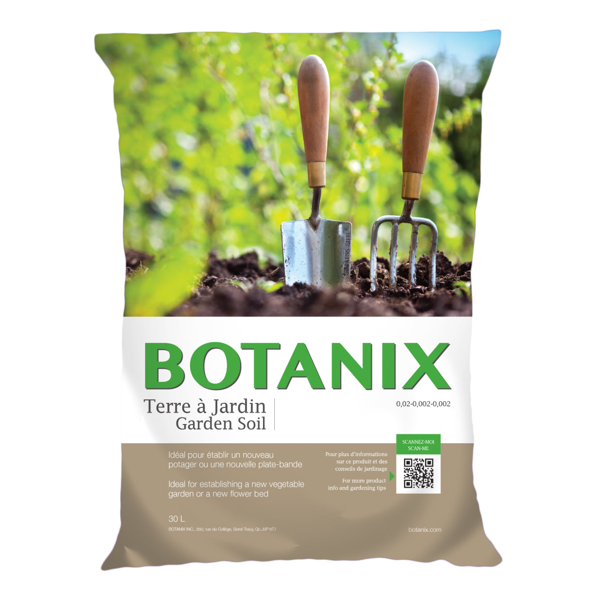 Terre à jardin Botanix | Riche en compost pour potager et fleurs ...